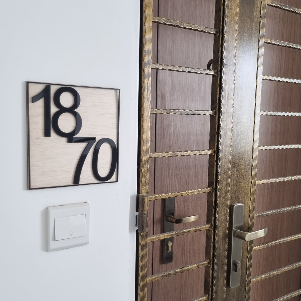 Customised Door Unit Number | Unit Number Signage – Curated Company