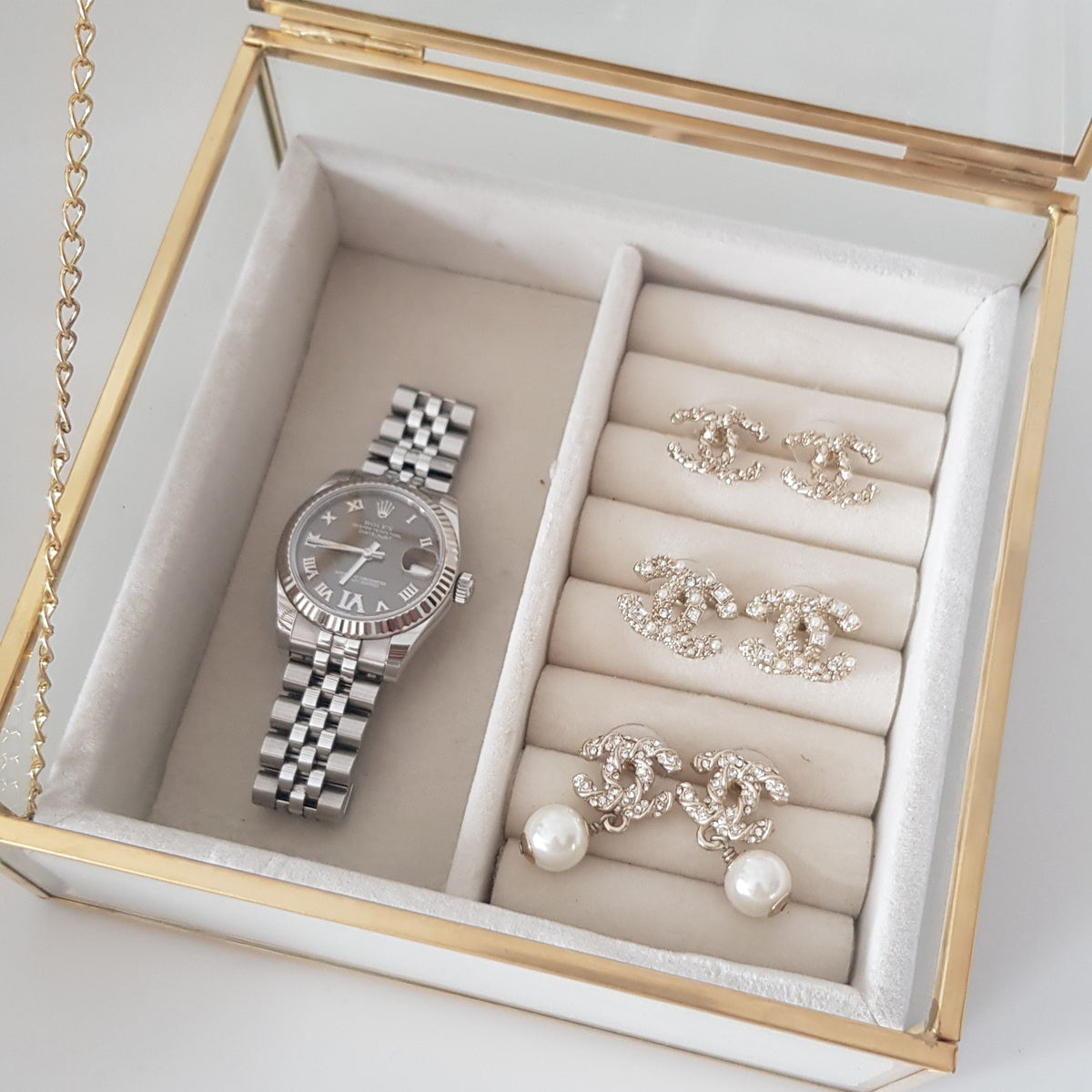 Single Tier Square Jewellery Box – Curated Company
